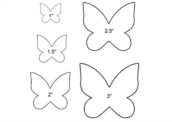 Moldes de Borboletas para RECORTAR e fazer artesanato Moldes de Borboletas para RECORTAR e fazer artesanato